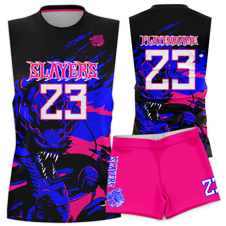 Slayers Compression 7v7 Custom Girls Flag Football Uniforms – Shark ...